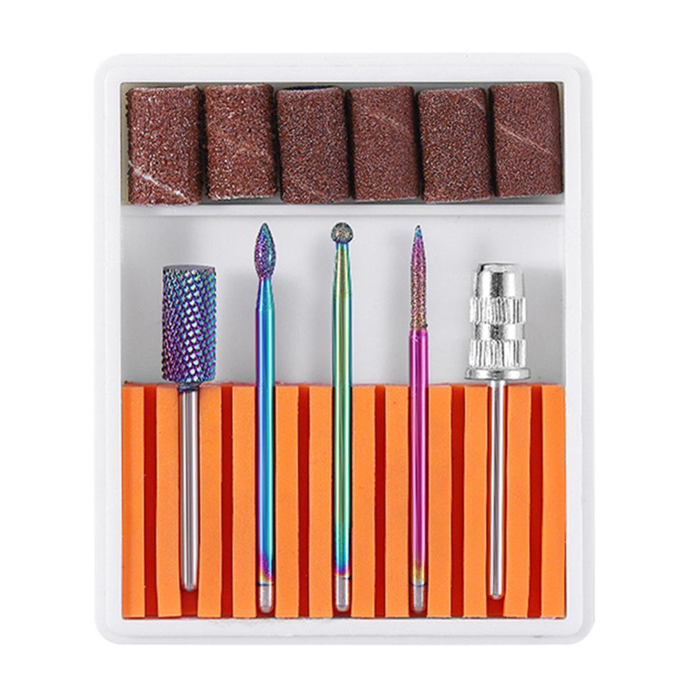 6 Hoofden Mini Manicure Slijpmachine Kit Verwijder... – Grandado