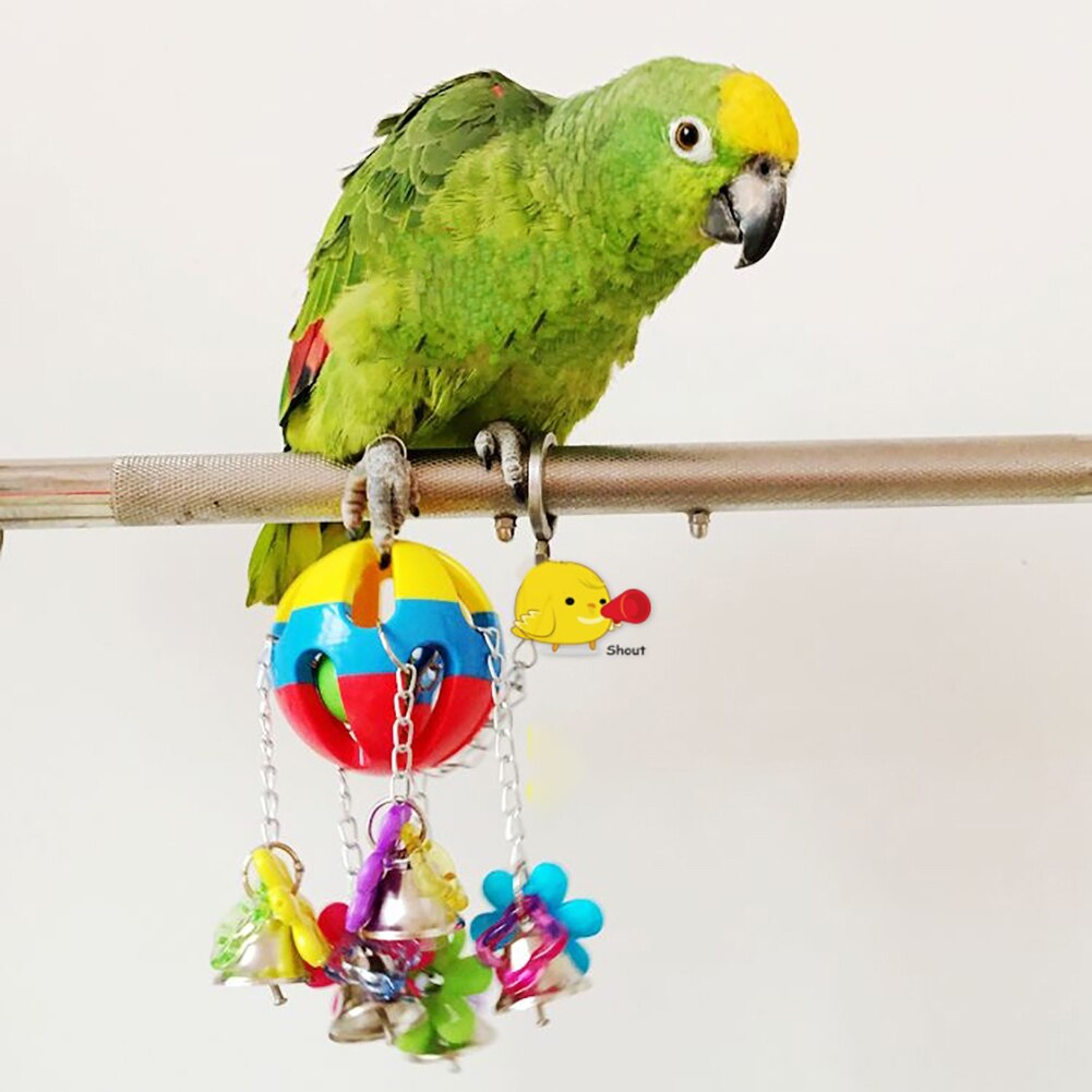 Papegaai Vogel Huisdier Swing Bel Opknoping Chew K... – Vicedeal