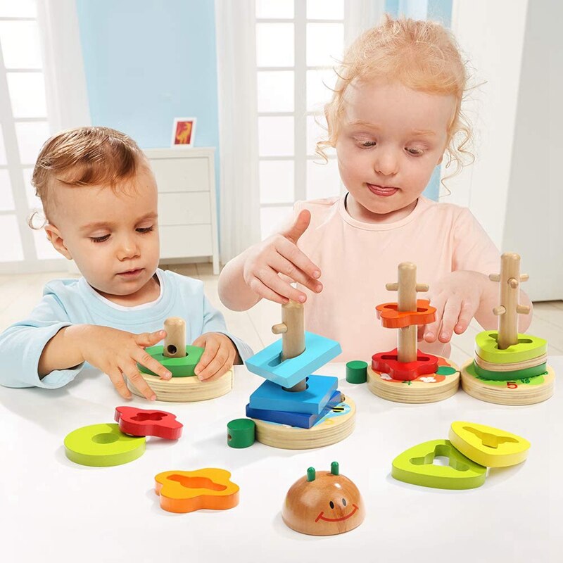 Sorting and Stacking Toy Wooden Shape Sorter Toys ... – Grandado