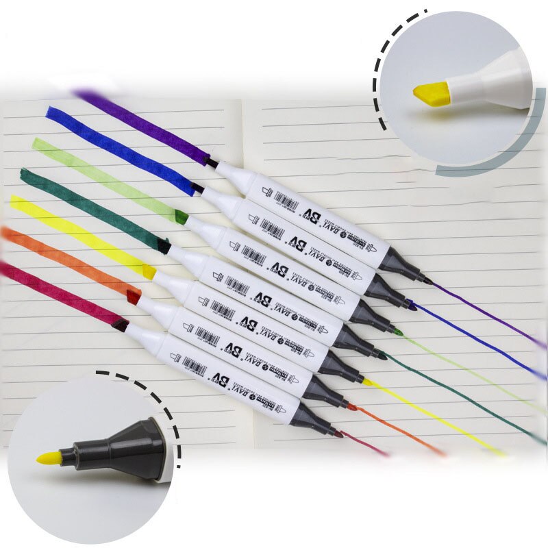 Marker 12/24/36/48/60/80 color elementary school c... – Grandado