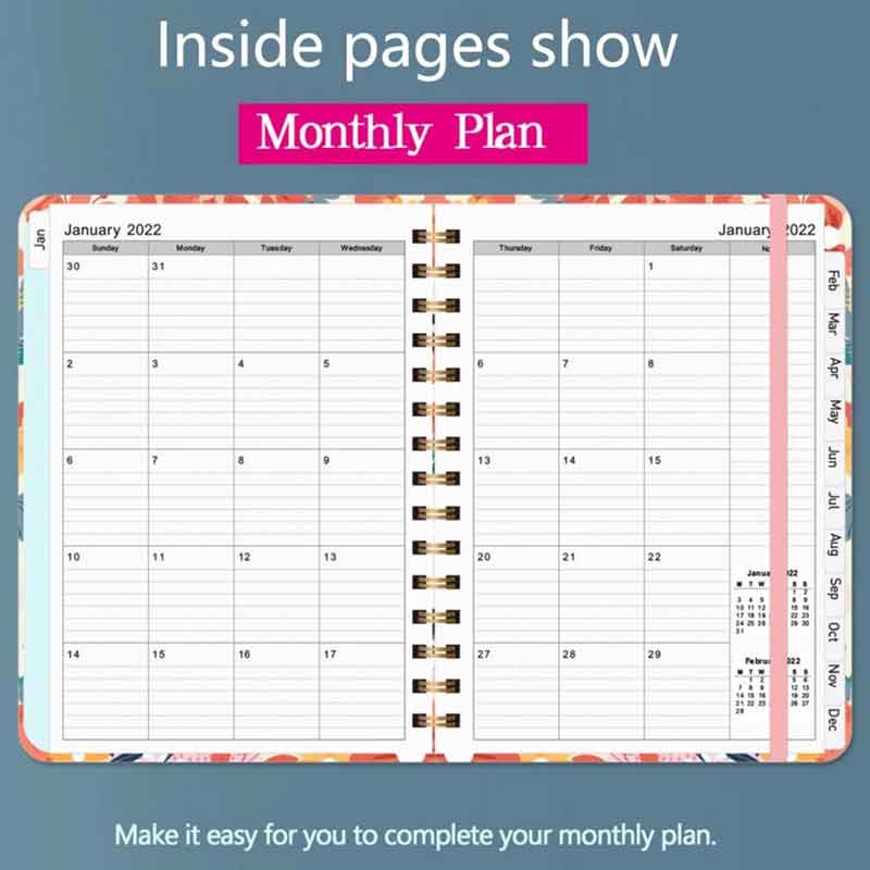 2022 Academic Year Planner A5 Notebook Daily Weekl... – Grandado