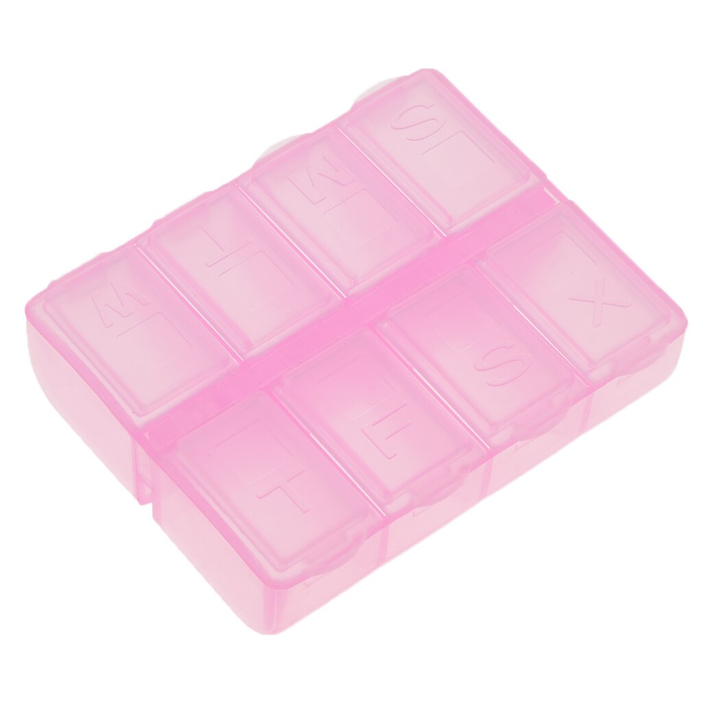Portable Pill Organizer, Once-a-Day Pill Case - 8 ... – Vicedeal
