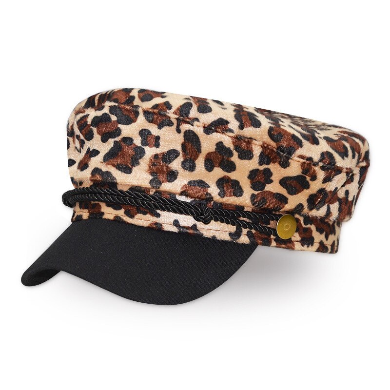 Hat Cap Women Casual Leopard Print Cap Solid Warm ... – Vicedeal