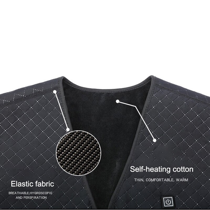 Heating Vest Jacket Sleevless Electric Thermal Sel... – Grandado