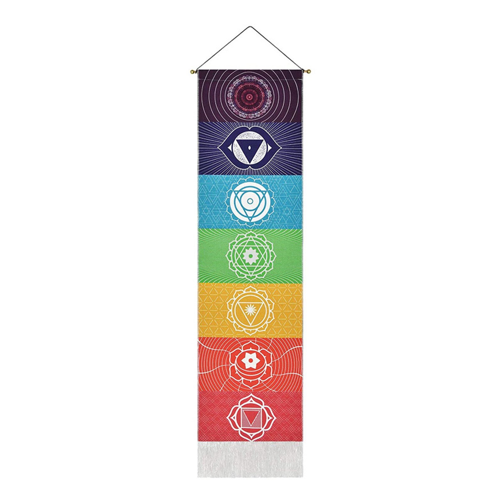 7 Chakra Mandala Tapestry Yoga Meditatie Banner Po... – Vicedeal
