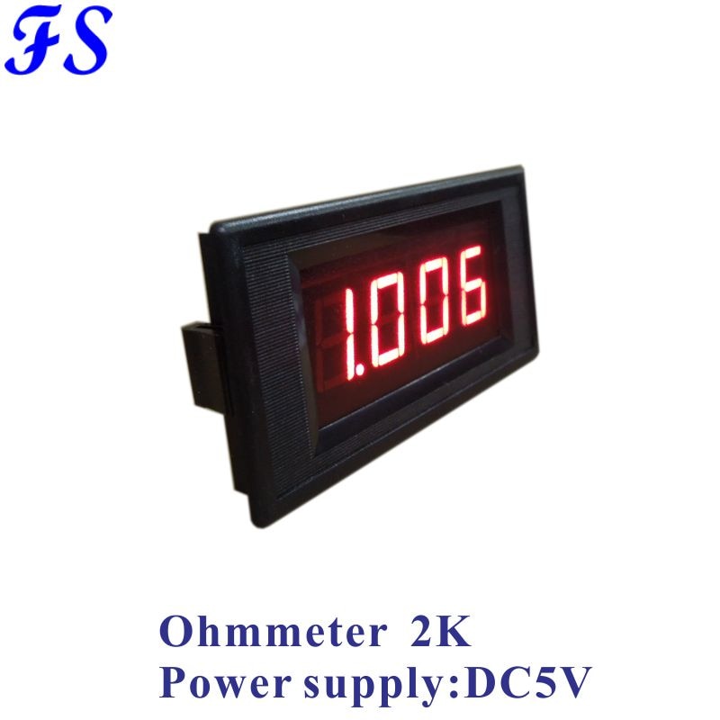 LED Digital Ohmmeter 2K Resistance Meter Ohm Teste... – Grandado