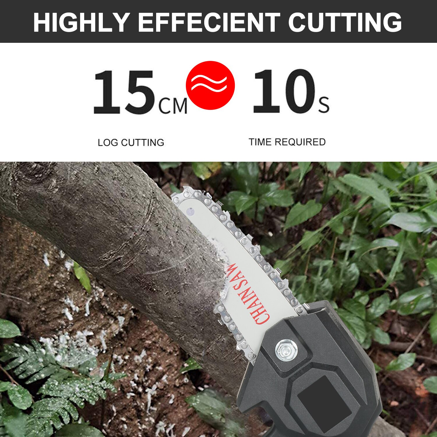 24V Chainsaw 4-Inch 2x1500mAh Cordless Power Chain... – Vicedeal