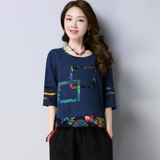 Casual Chinese Traditional Shirt Cotton Chinese To... – Vicedeal