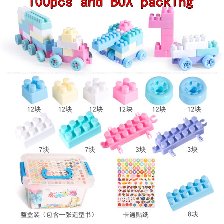 100-300 Pcs Classic Gratis Geassembleerde Bouwstee... – Grandado