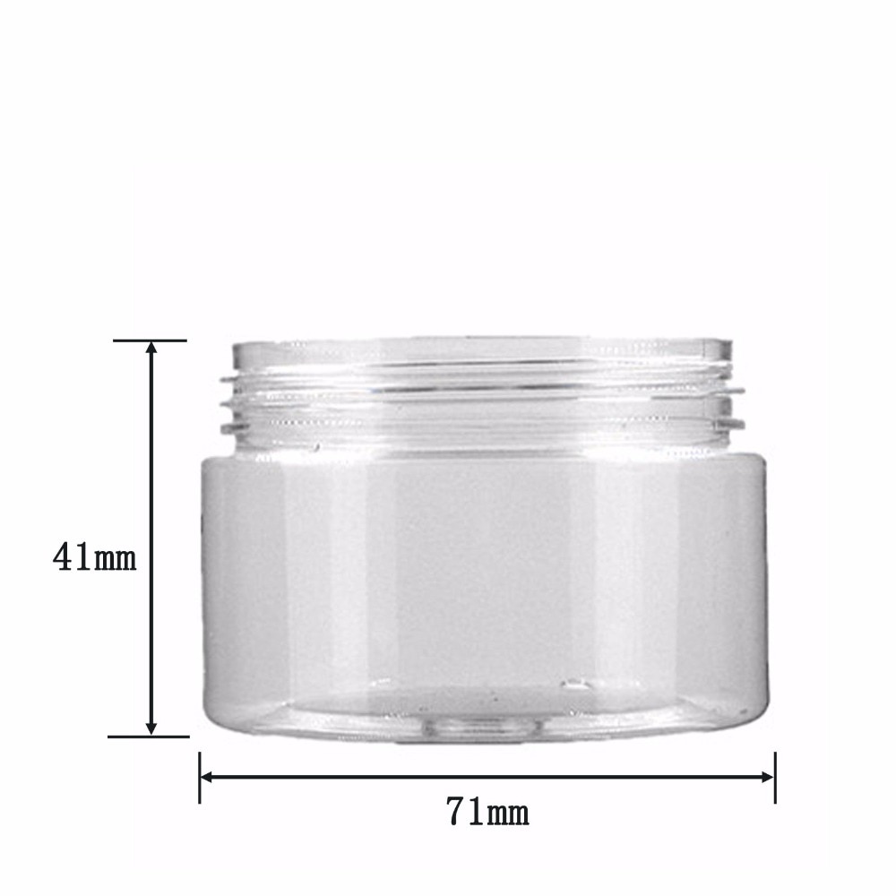 18pcs/lot 100ml clear pet jar with aluminum lid ,p... – Vicedeal