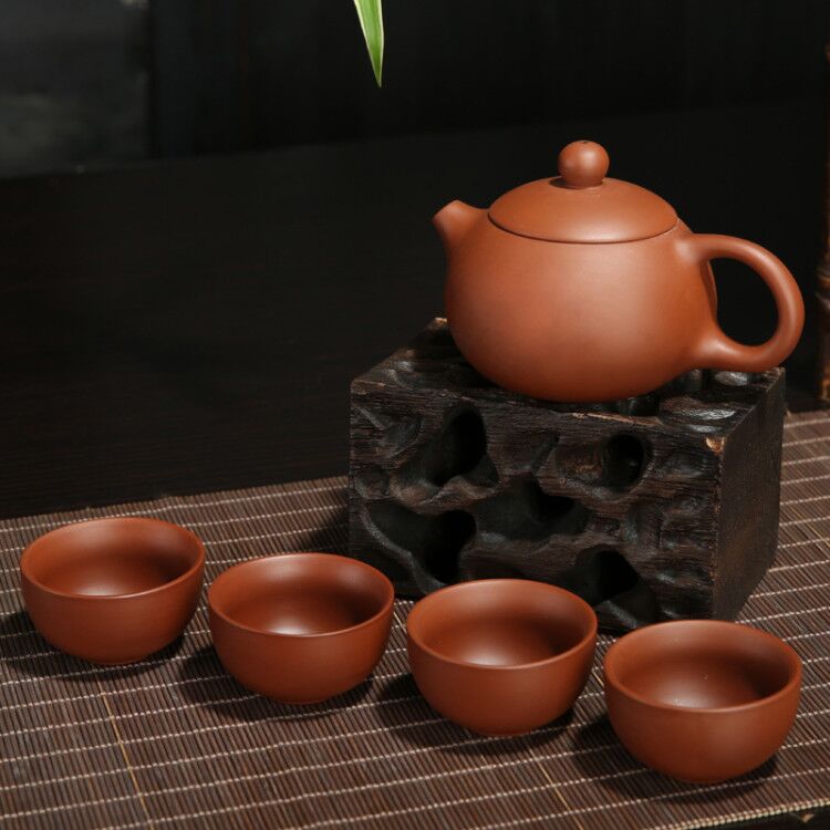 Purple sand tea set black/red ceramic kung fu Teap... – Grandado