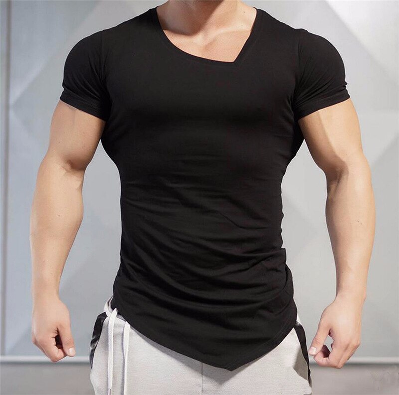 Men t shirt Spring summer Slim shirts male Tops Le... – Vicedeal