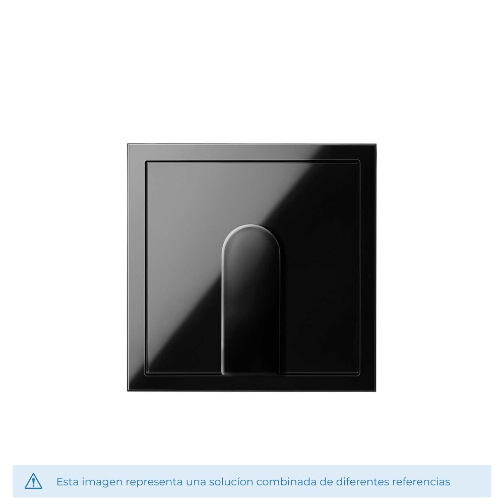 SIMON 100 | Tapa para salida de cables ancha Negro... – Grandado