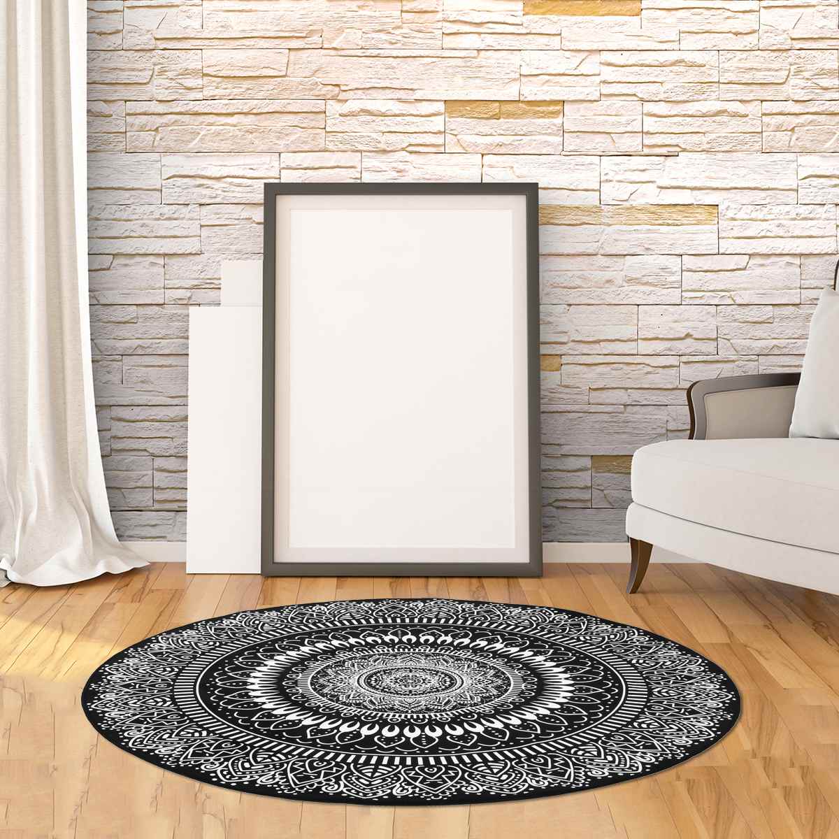 Nordic Modern Minimalist Retro Bedroom Round Rugs ... – Grandado