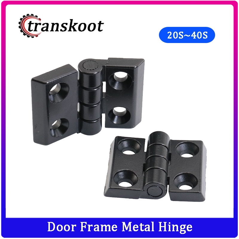 Door Frame Black Metal Hinge for T Slot Aluminum E... – Grandado