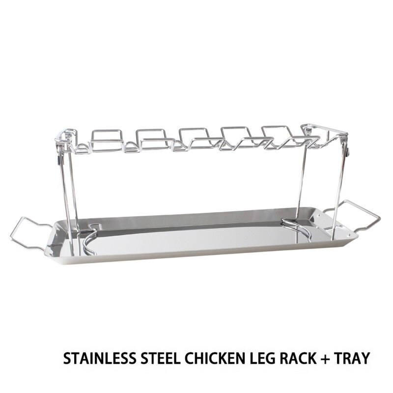 Stainless Steel Grilled Chicken Leg Rack with Bott... – Grandado