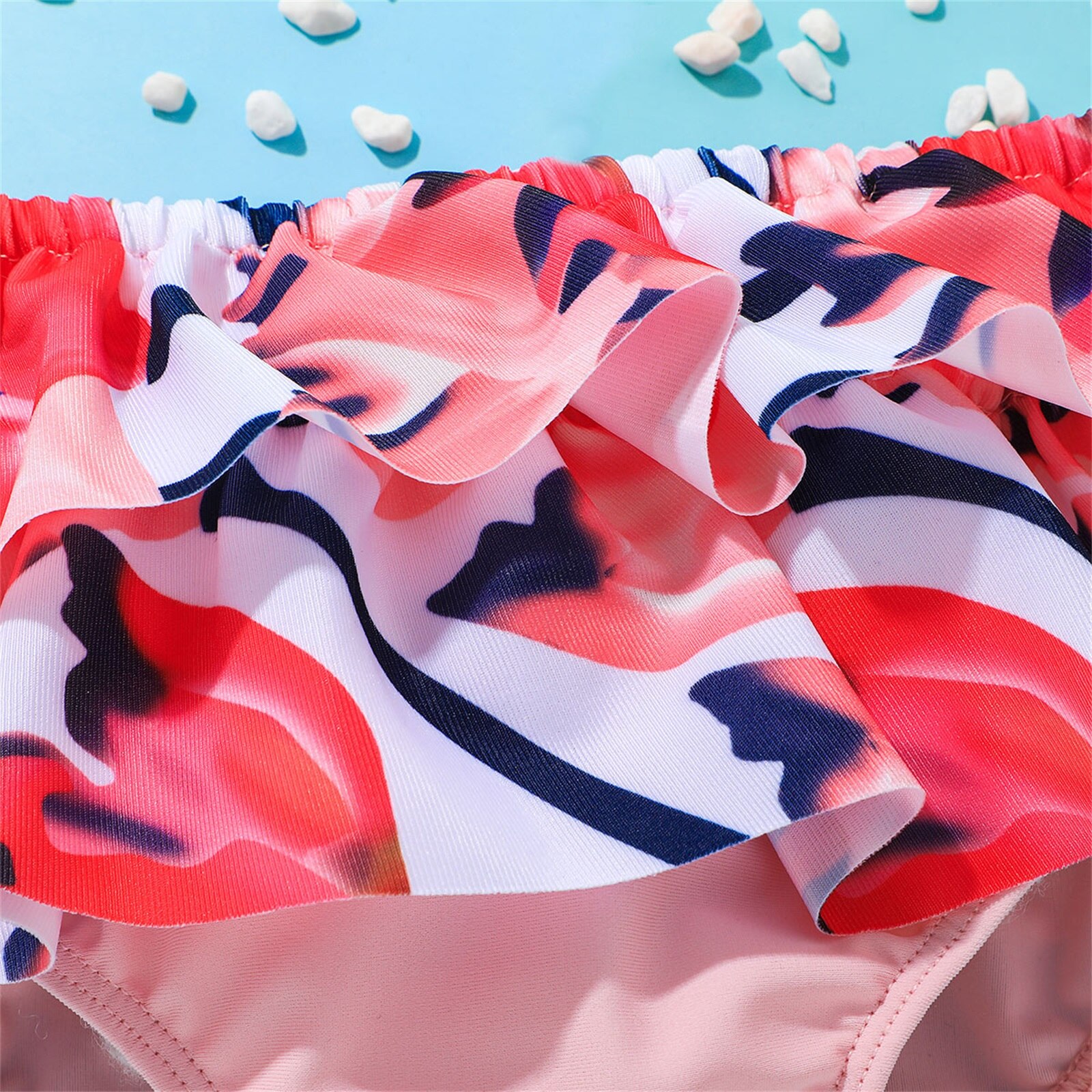 Citgeett Summer Kids Girls Bikini Sets Ruffles Flo... – Grandado