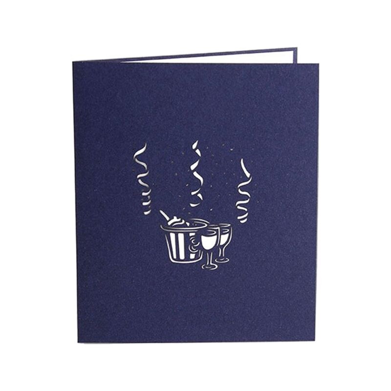Cartes 3D Pop Up vin rouge merci cartes de voeux p... – Grandado