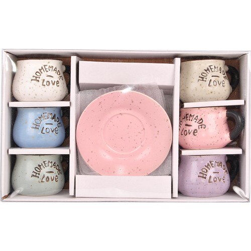 Turkish Kitchen Pastel Color Ceramic Cup Pad Cambe... – Grandado