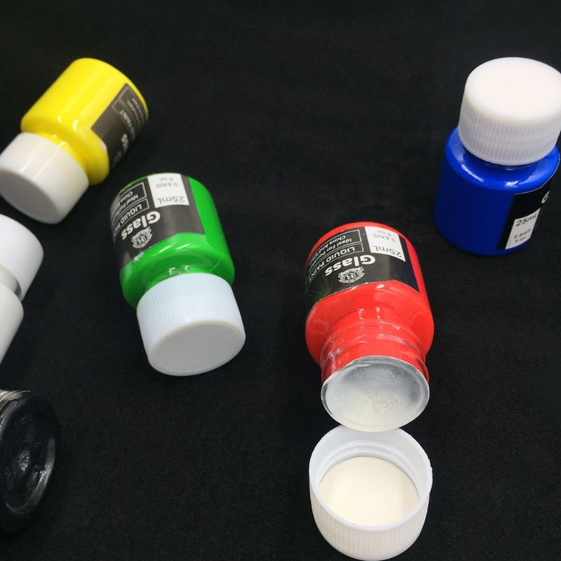 6 x 25ml Heavy Body Colors Rich Pigments Glass Pai... – Grandado