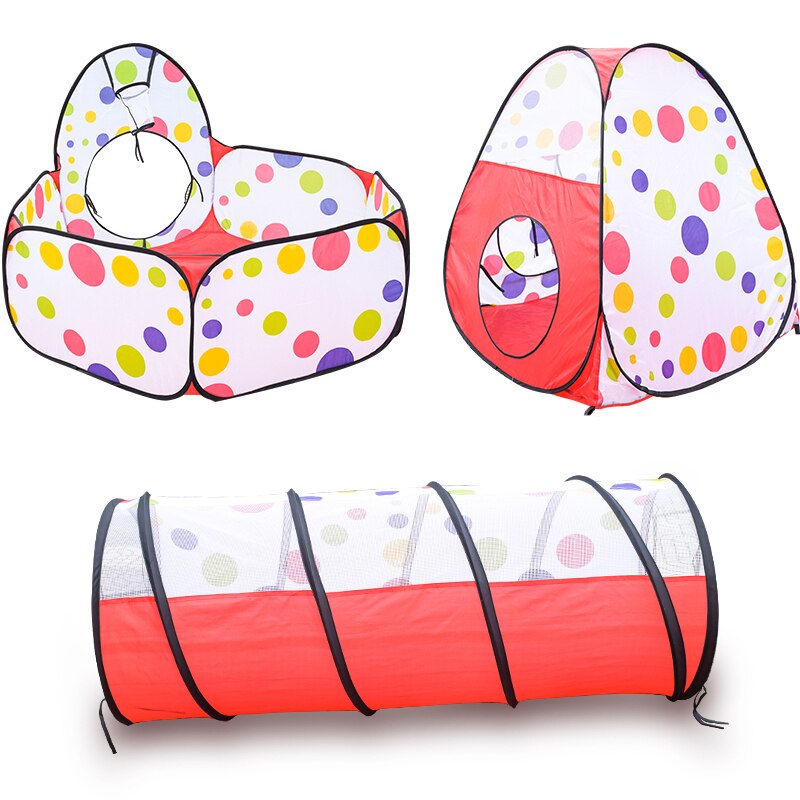 Play Tent Foldable Portable Tunnel Three - Piece S... – Grandado
