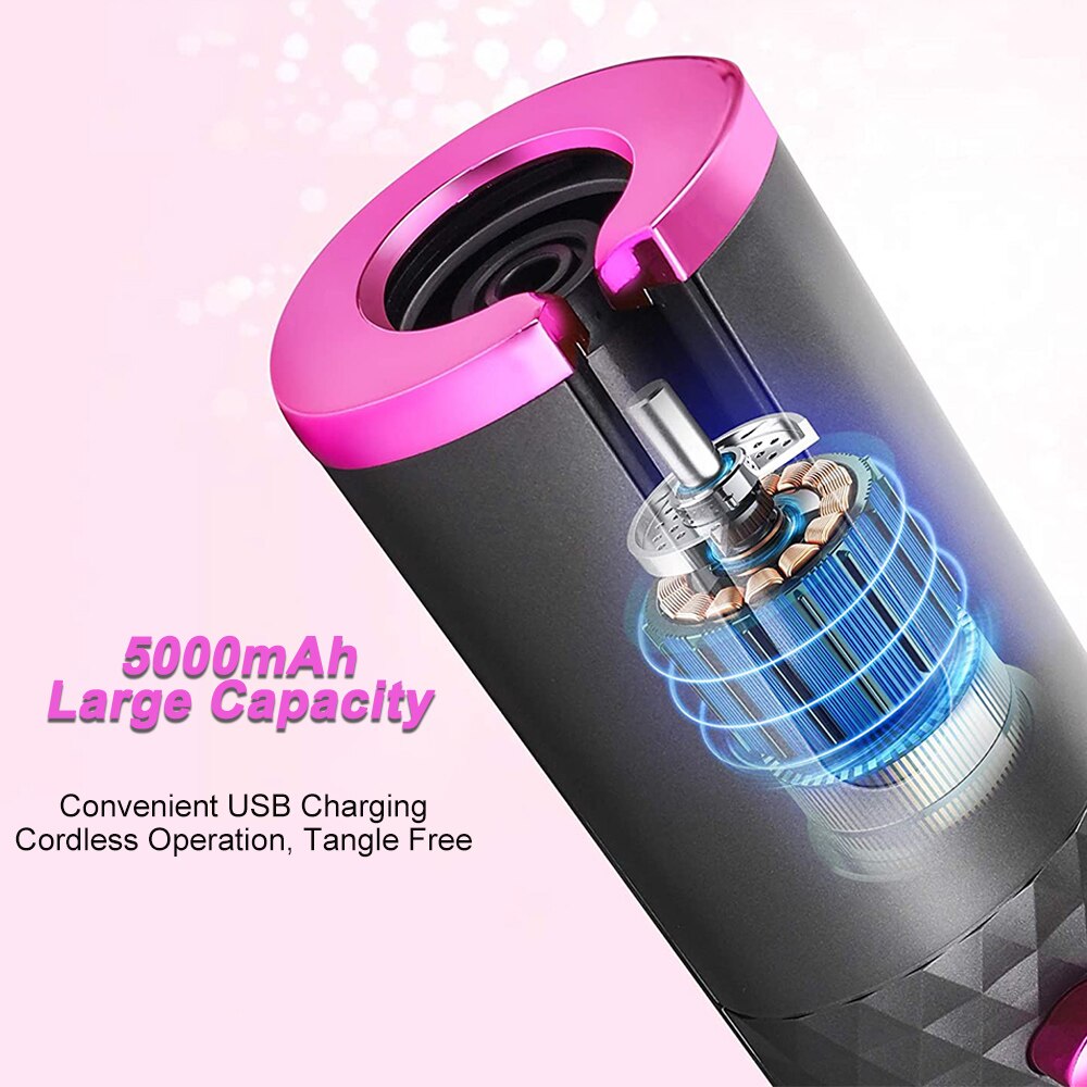 Cordless Automatic Wands Curling Irons Hair Curler... – Grandado
