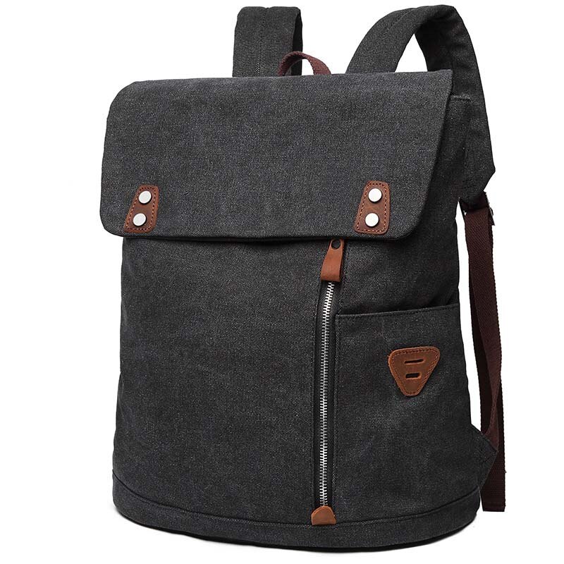 Canvas Rugzak Mannen Business Casual Laptop Rugzak... – Grandado