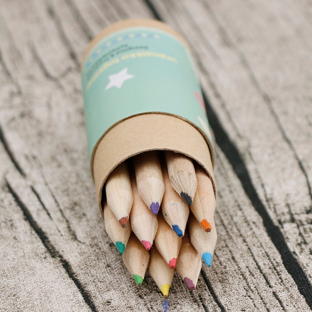 12Pcs / Pack Lovely Bear Cartoon Mini Colored Penc... – Grandado