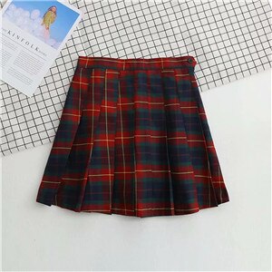 Bazaleas Punk harajuku plaid Geel rokken vrouwen V... – Vicedeal
