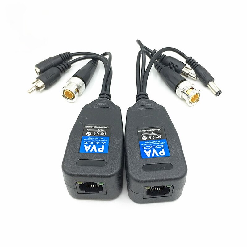1 Paar RJ45 Cctv Balun Coaxiale Tvi/Cvi/Ahd Hd Dub... – Vicedeal