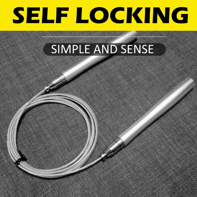 self lock jump skipping rope crossfit with out cou... – Grandado