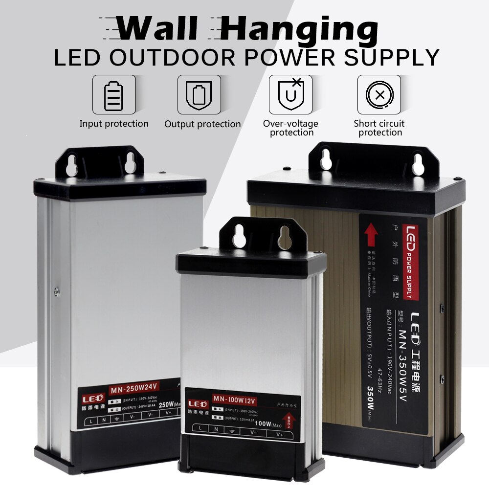 Veggmontert ledet strømforsyning ac190-240v dc 5v... – Vicedeal