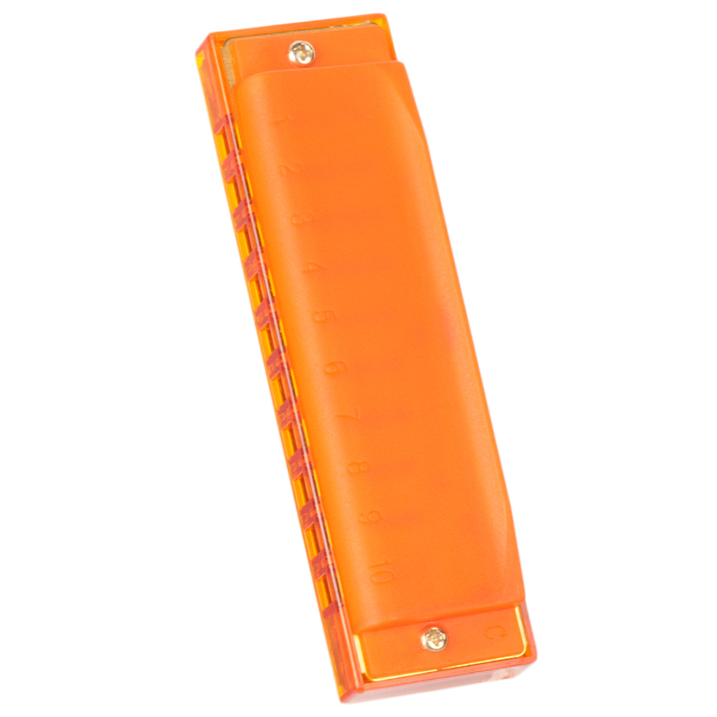 Plastic 10 Hole Harmonica Sleutel Van C Oranje Voo... – Grandado