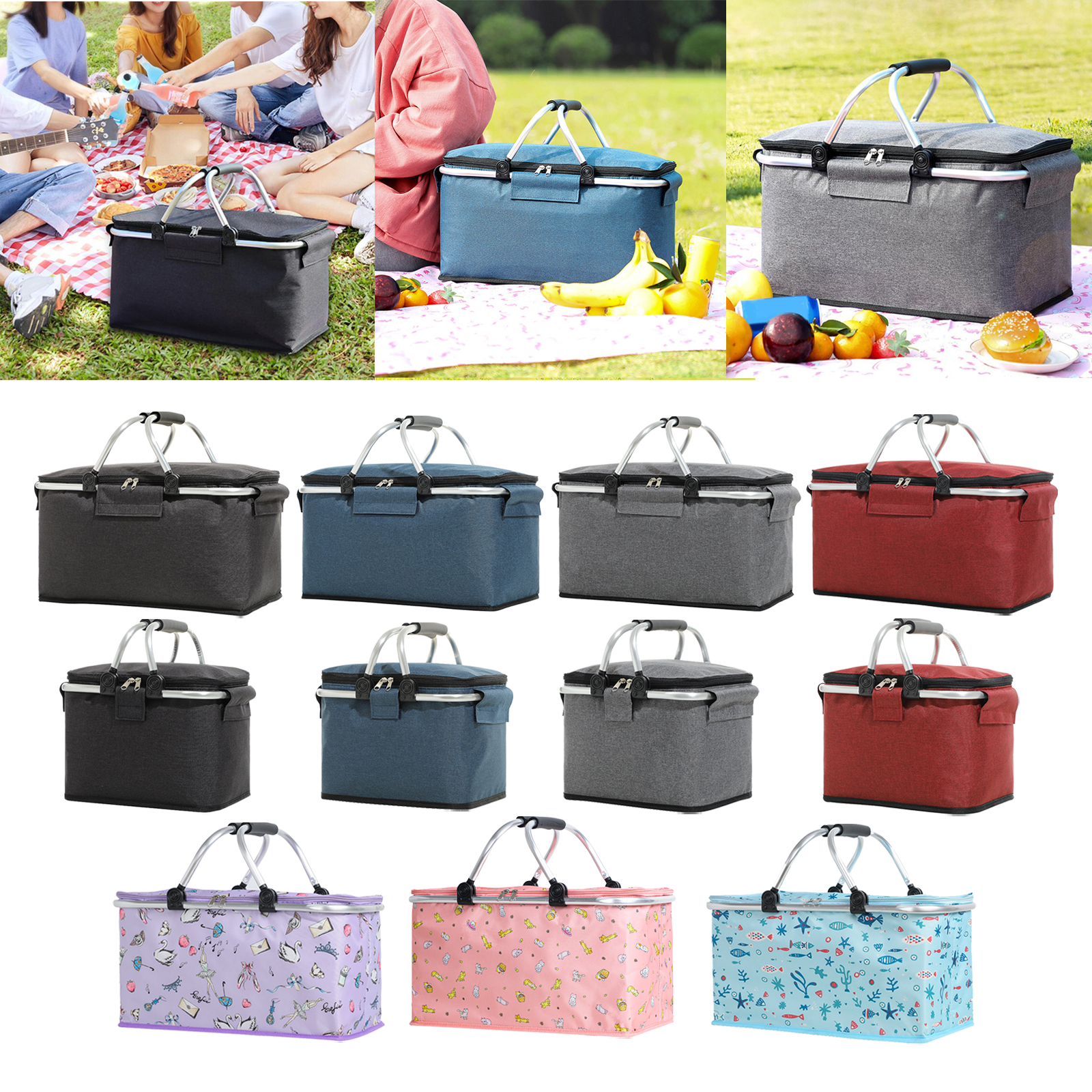 Portable Cooler Bag Folding Insulation Picnic Ice ... – Vicedeal