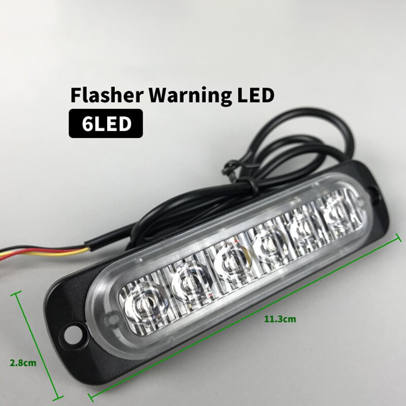 10pcs 12-24V 6LEDs Car Emergency Strobe Flash Ligh... – Grandado