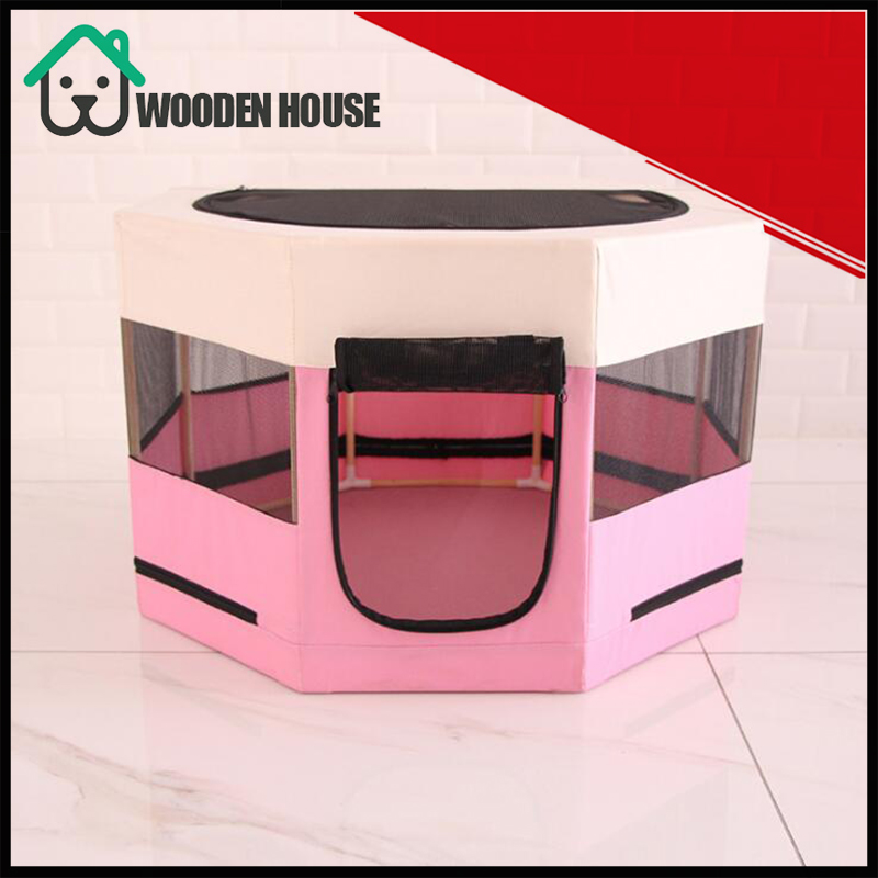 Portable Pet Tent House for Dog Cat Wood Steady Fo... – Grandado