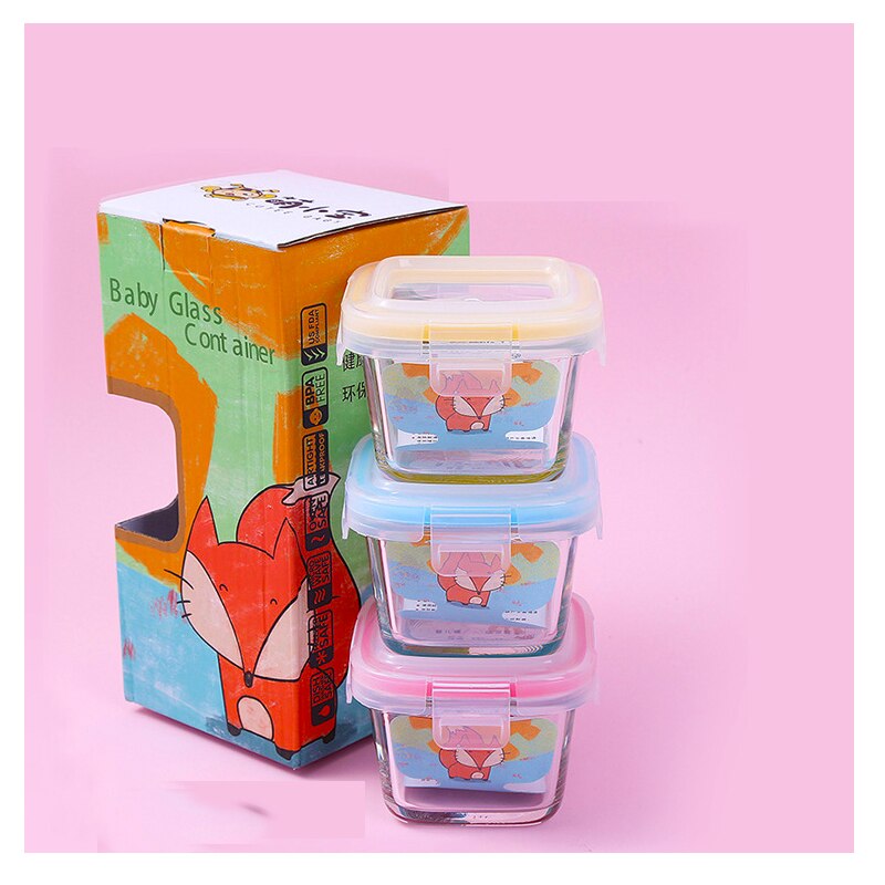 Tot Glass Baby Blocks Food Storage Containers – Grandado