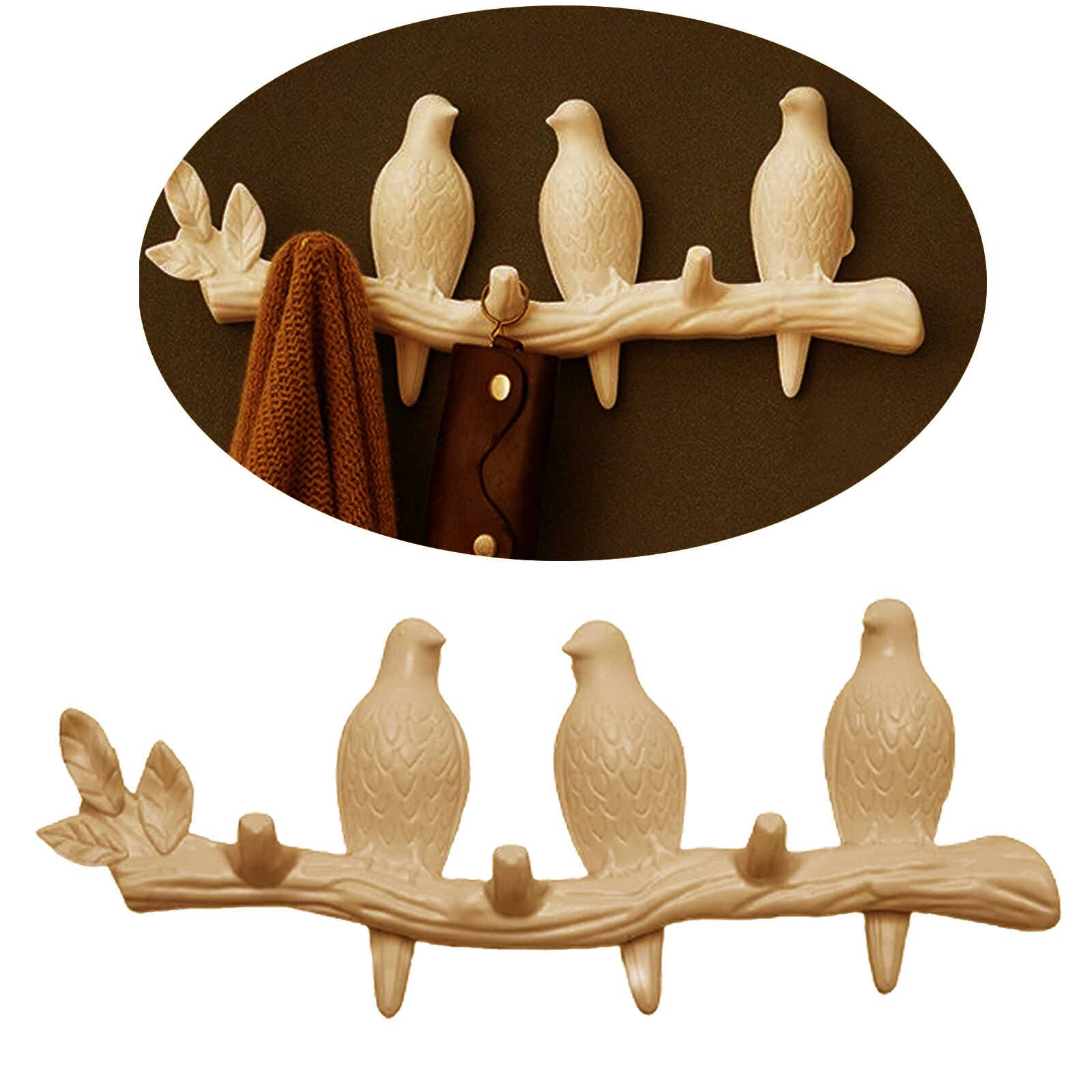 Birds Wall-mounted Art Hanger Cap Holder Storage H... – Vicedeal