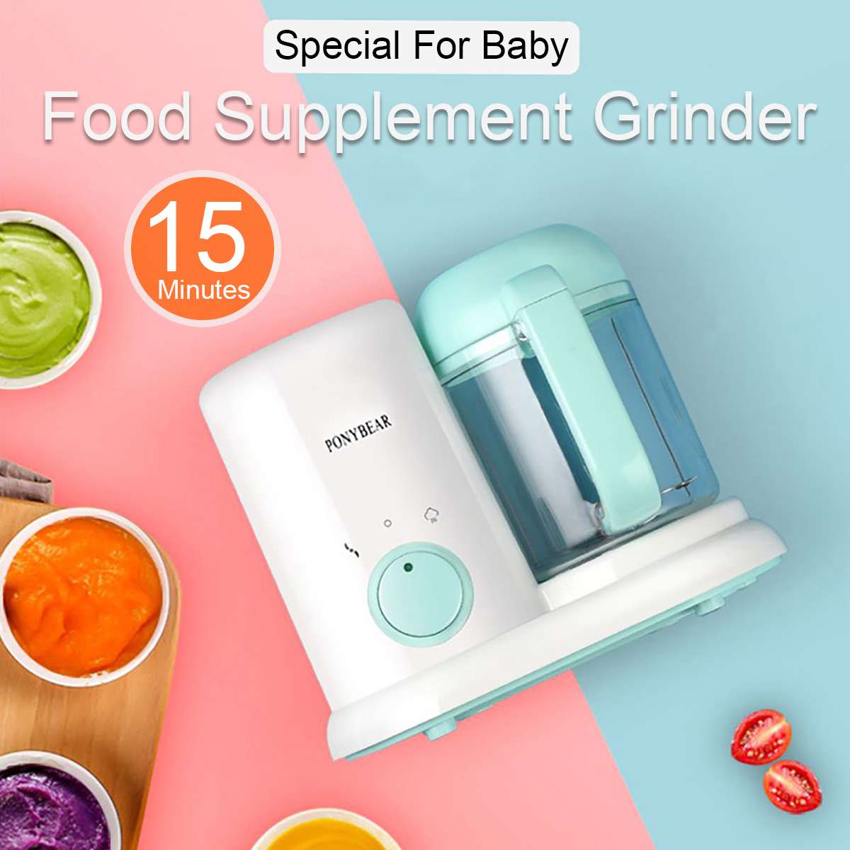 190ml Capacity Blender Electric Baby Food Maker St... – Grandado