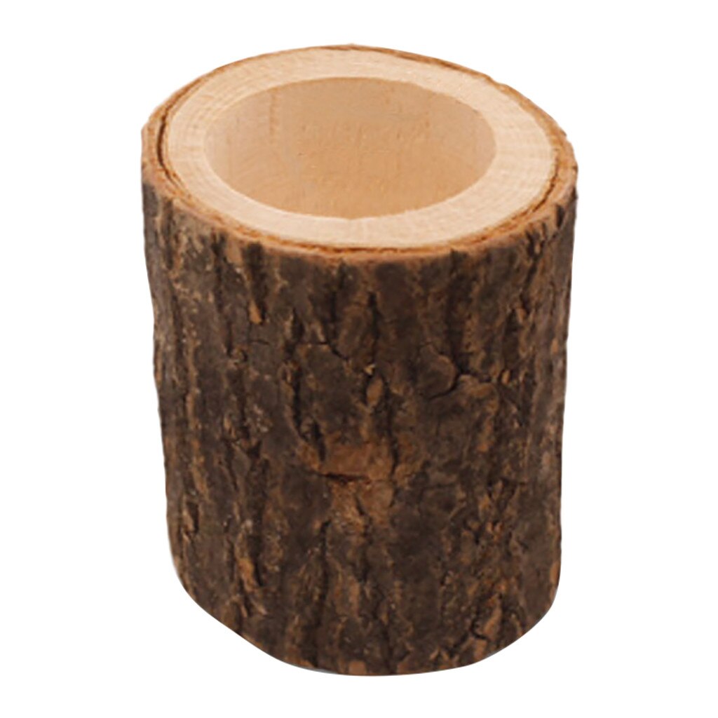Log Stump Crafts Ornaments Wooden Candle Holder De... – Grandado