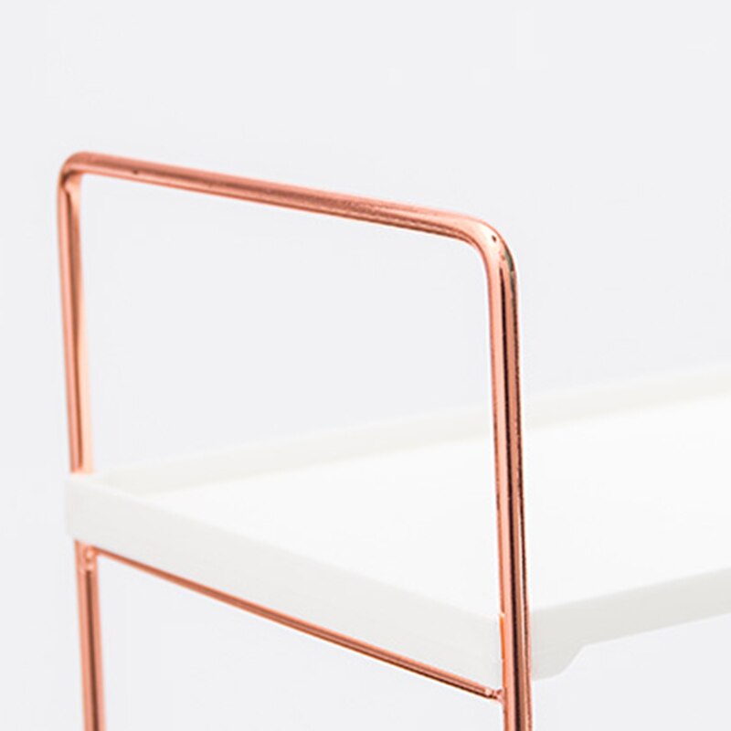 Desktop Storage Rack Rose Gold 2 Layers Bathroom M... – Vicedeal