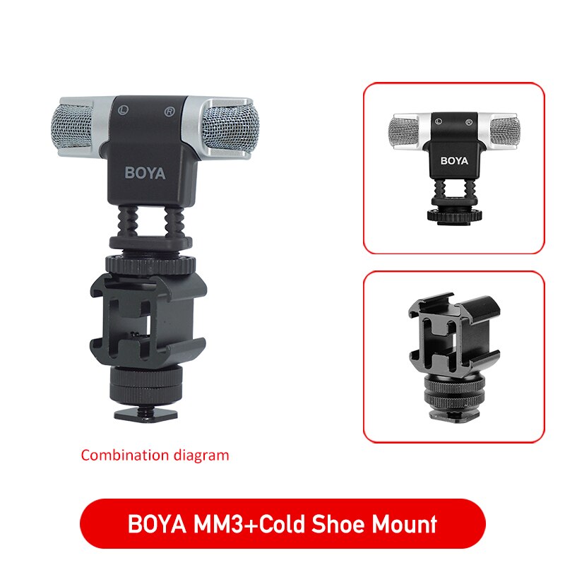 BOYA BY-MM3 Dual Head Stereo Recording Condenser M... – Grandado