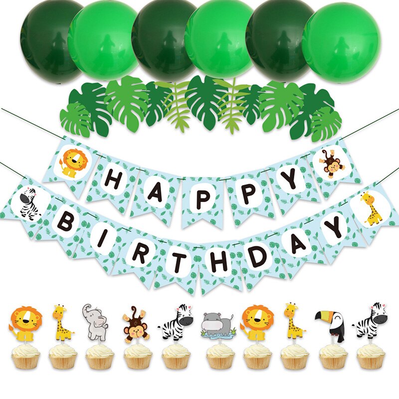 Grassland Forest Animals Party Balloons For Kids C... – Grandado