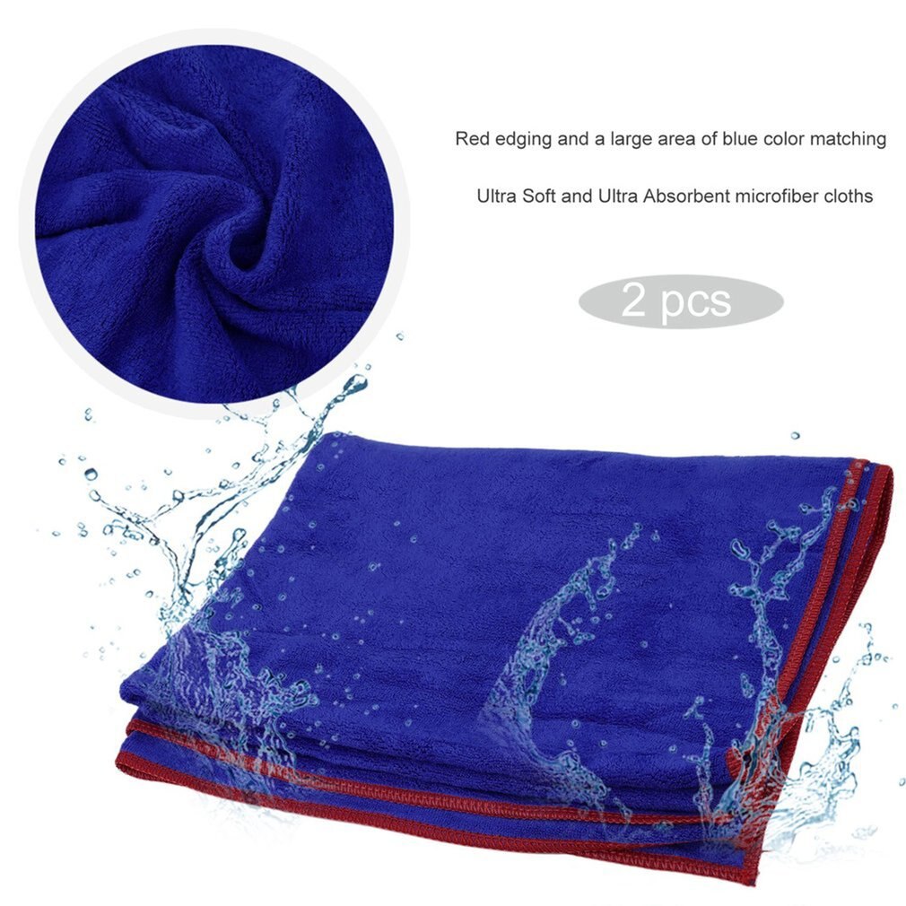 2 Stuks 60*90Cm Blauw Sneldrogende Microvezel Doek... – Vicedeal