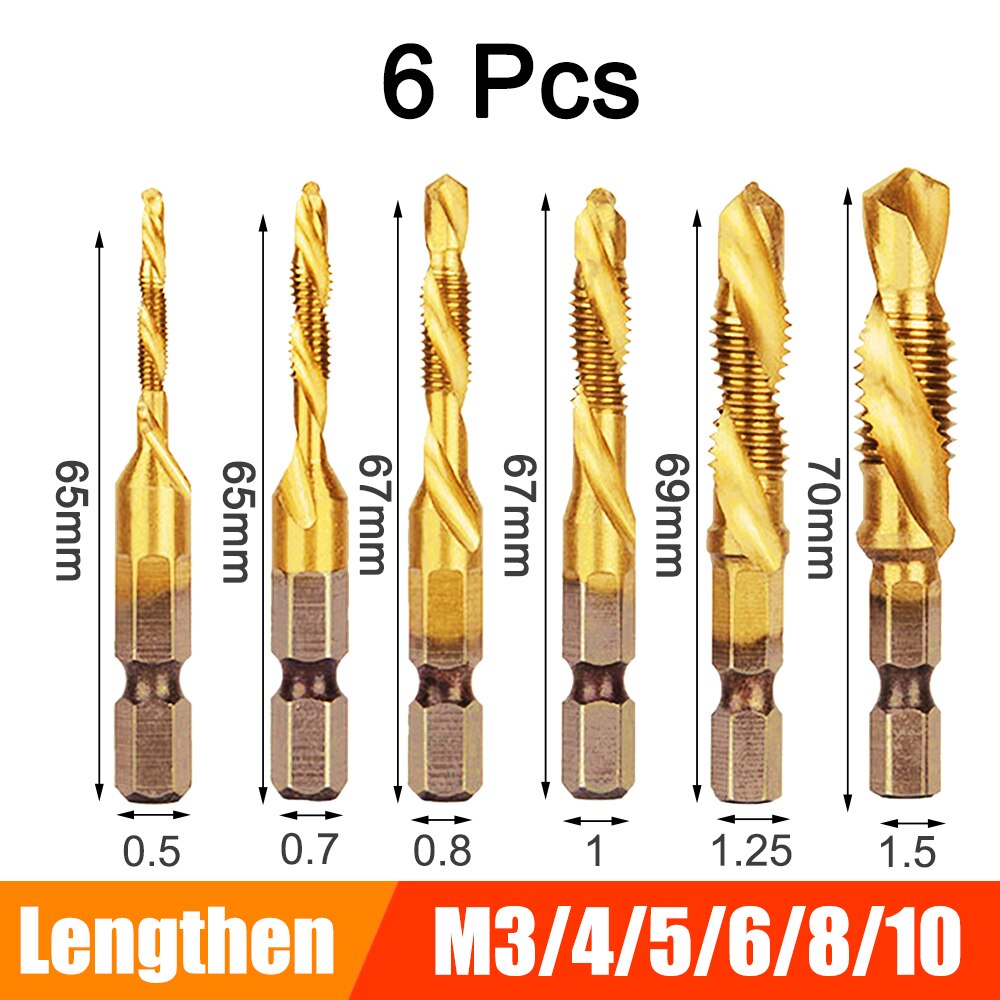 M3, M4, M5, M6, M8, M10, Hex Shank Hss Schroef, Ti... – Vicedeal