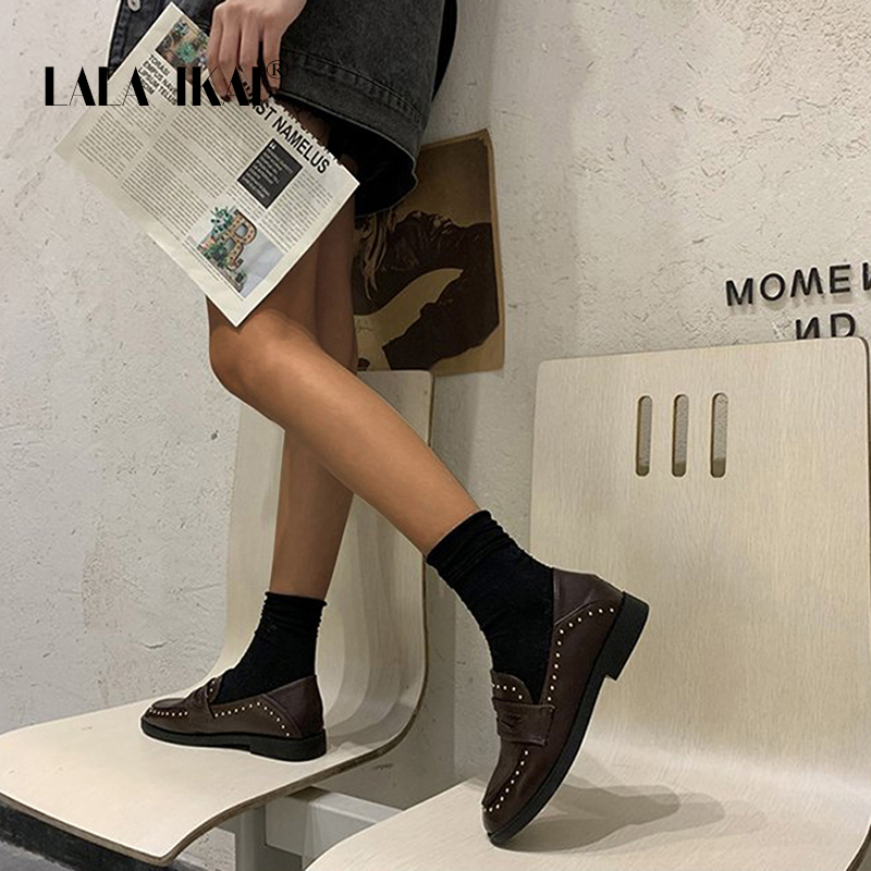 LALA IKAI Autumn/Spring Single Women Shoes PU Leat... – Grandado