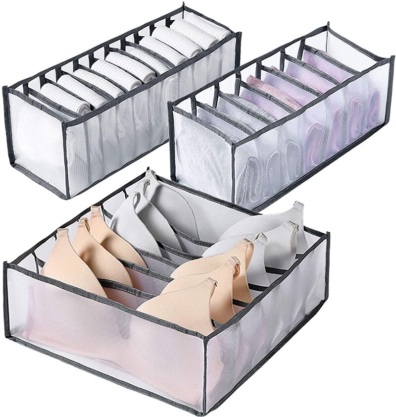 3Pcs/Set Foldable Underwear Bra Organizer Storage ... – Grandado