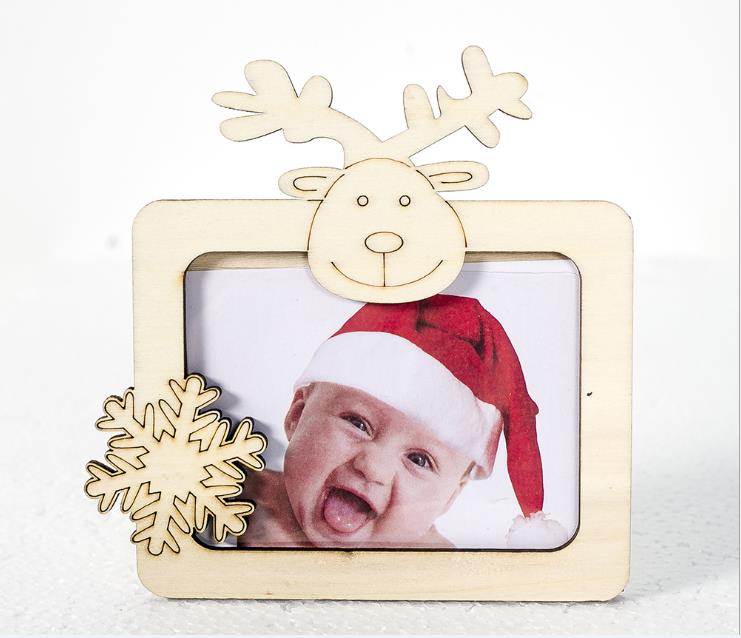Wooden Christmas Photo Frame, Mini Modern Picture ... – Grandado
