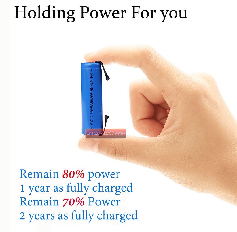 1.2v aa ladattava akku 2600 mah 2a ni-mh nimh kenn... – Grandado