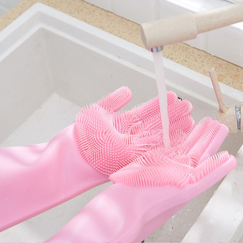 Keuken Handschoenen Silicone Cleaning Handschoenen... – Grandado